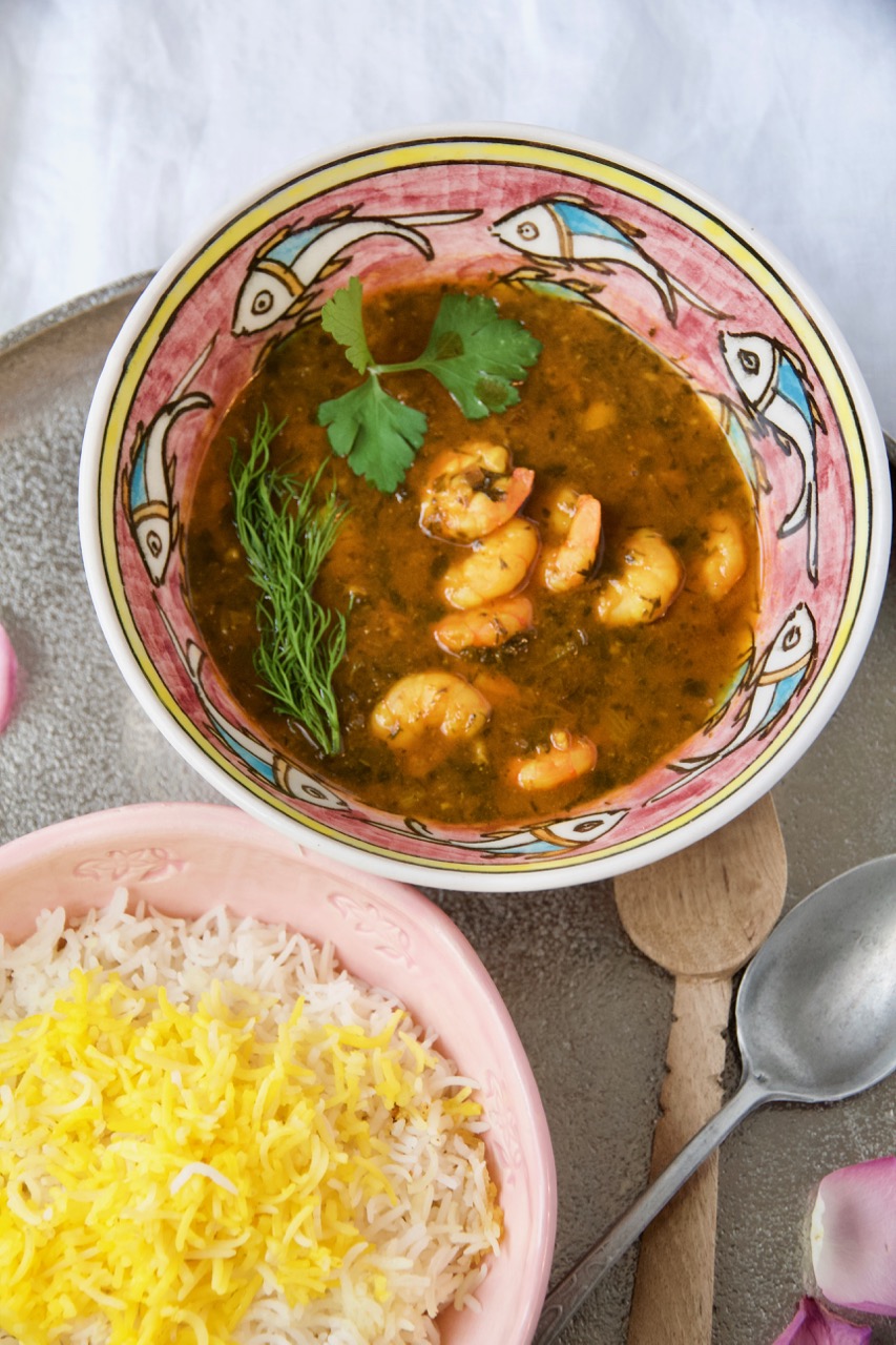 Ghalieh Meygoo - Persian Shrimp in a Tamarind and Cilantro Sauce ...