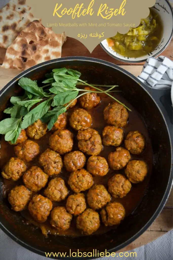 Koofteh Rizeh – Lamb Meatballs with Mint in Tomato Sauce کوفته ریزه ...