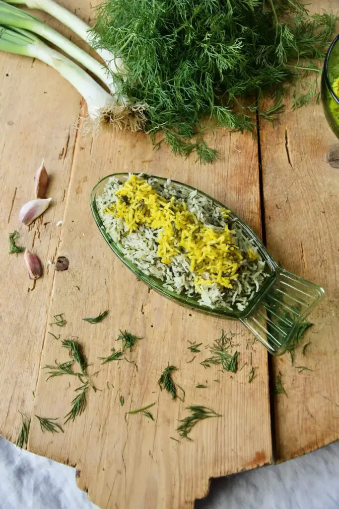 Sabzi Polo - Persian Herb Rice سبزی پلو - Labsalliebe