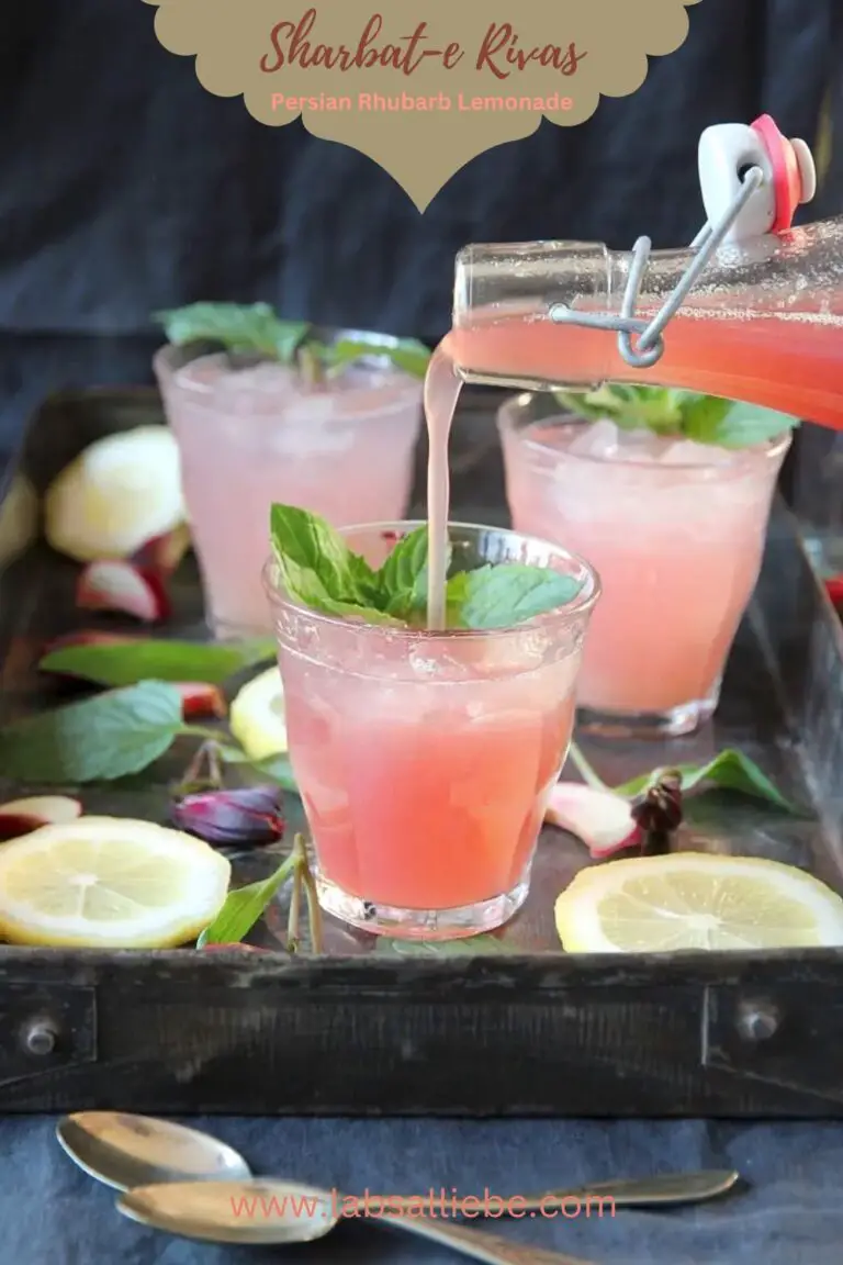Sharbat-e Rivas - Persian Rhubarb Lemonade - Labsalliebe