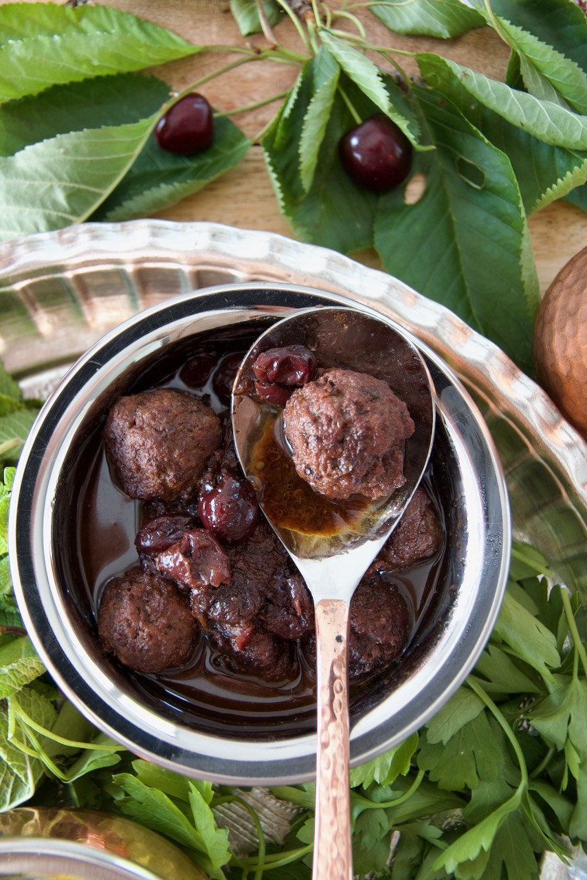 Khoresh-e Albaloo - Meatballs in Sour Cherry Sauce خورش آلبالو ...