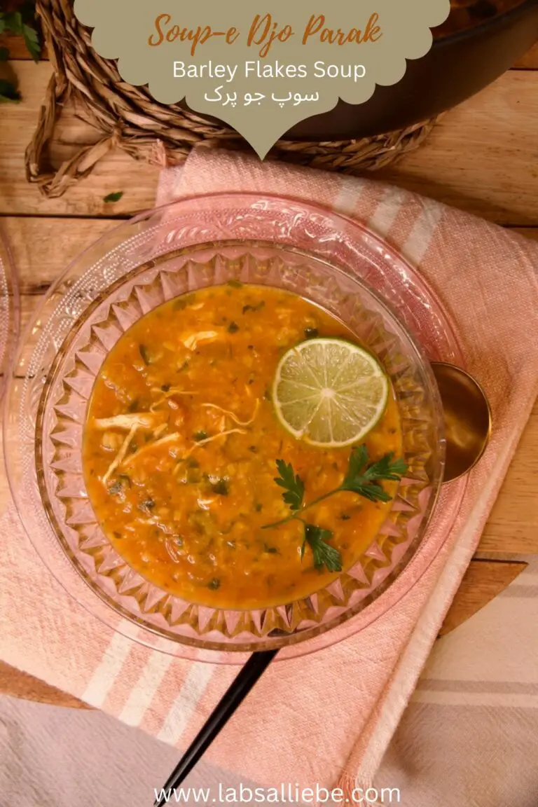 Soup-e Djo Parak – Barley Flakes Soup سوپ جو پرک - Labsalliebe