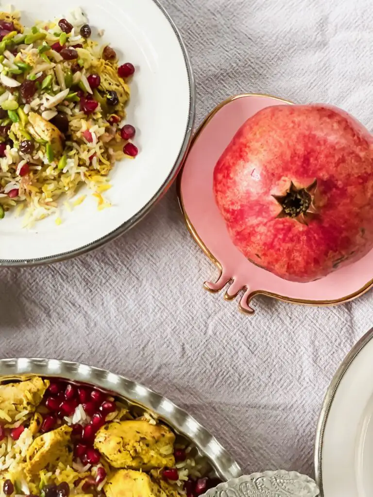 Anar Polo ba Morgh - Pomegranate Rice with Chicken انار پلو با مرغ ...