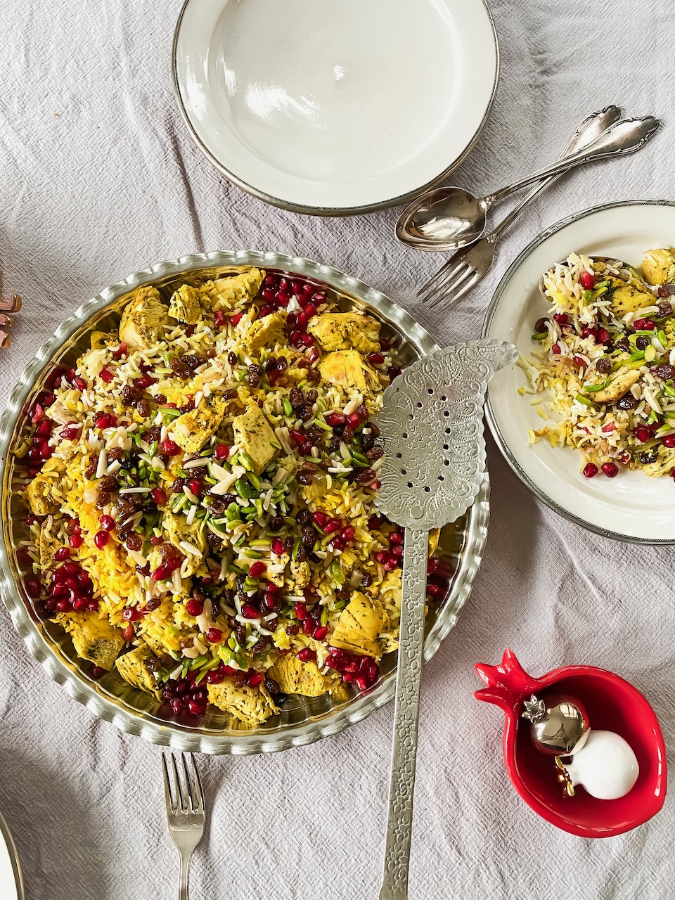 Anar Polo ba Morgh - Pomegranate Rice with Chicken انار پلو با مرغ ...