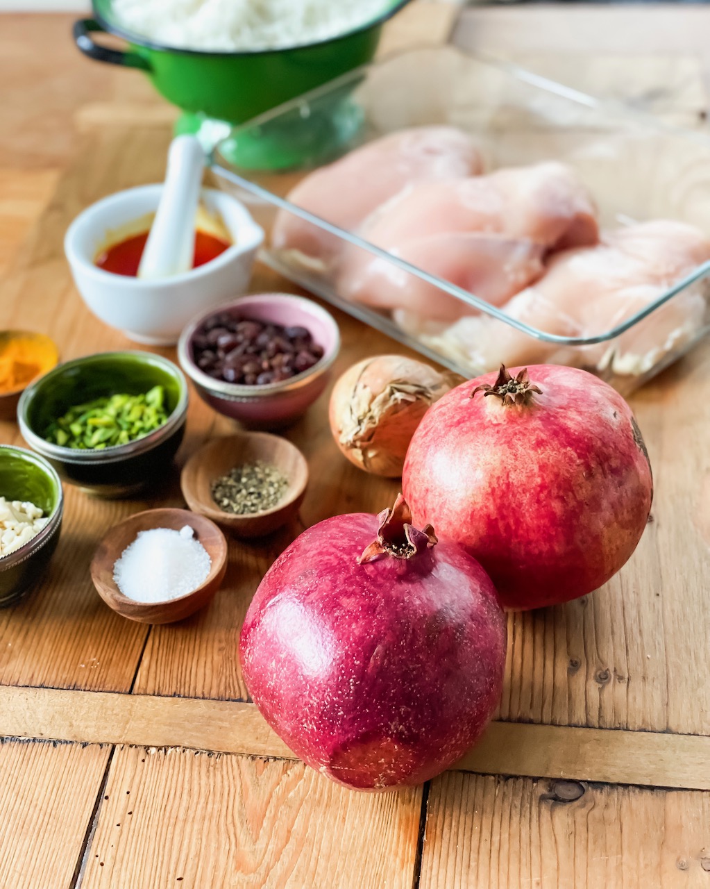 Anar Polo ba Morgh - Pomegranate Rice with Chicken انار پلو با مرغ ...
