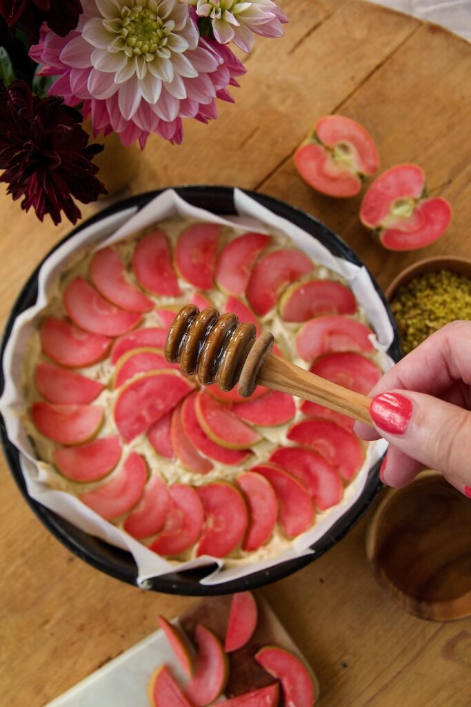 Cake Sib - Persian Apple Cake with Pistachios کیک سیب - Labsalliebe