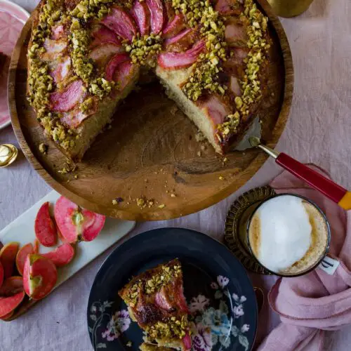 Cake Sib - Persian Apple Cake with Pistachios کیک سیب - Labsalliebe