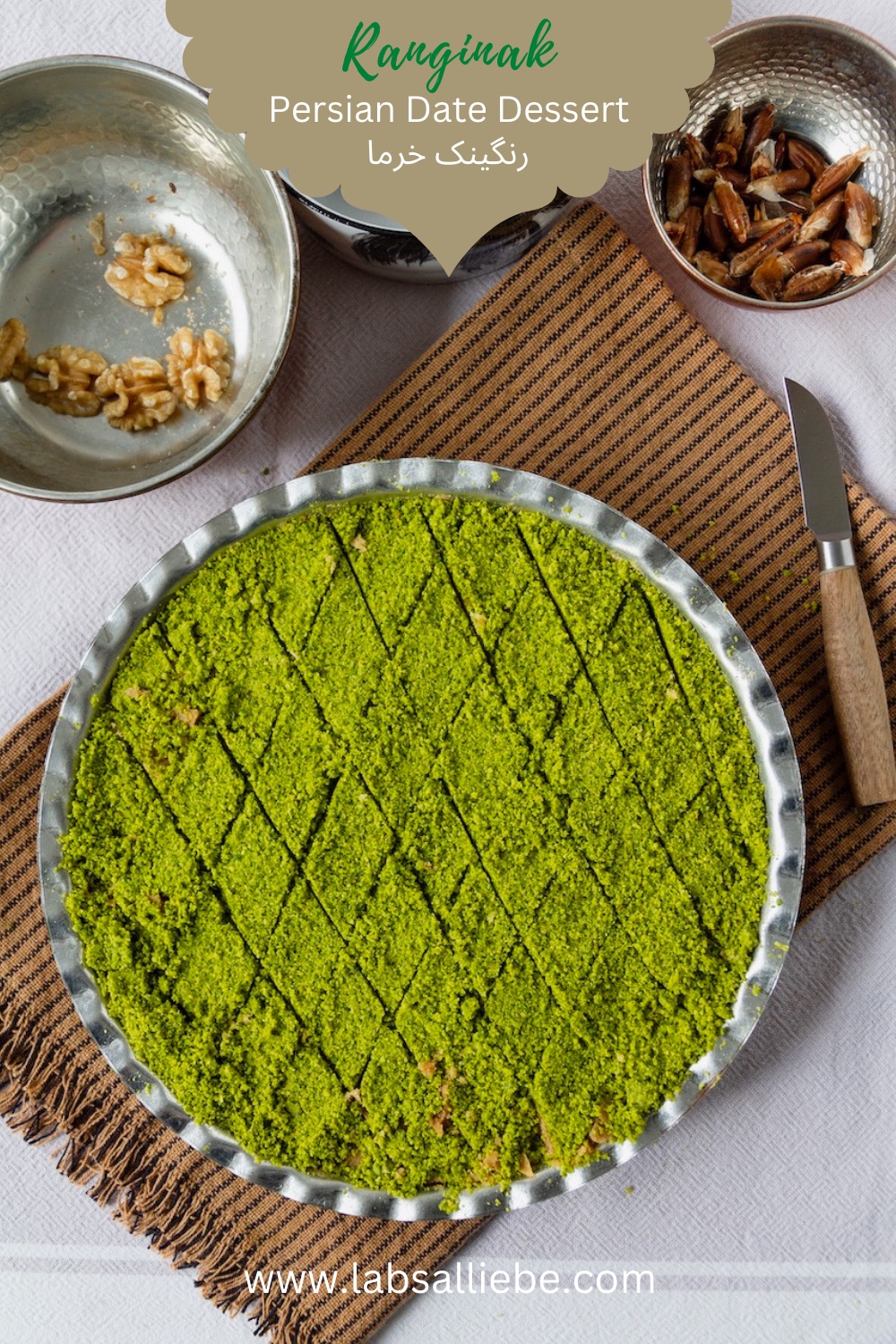 Ranginak - Persian Date Dessert رنگینک خرما - Labsalliebe