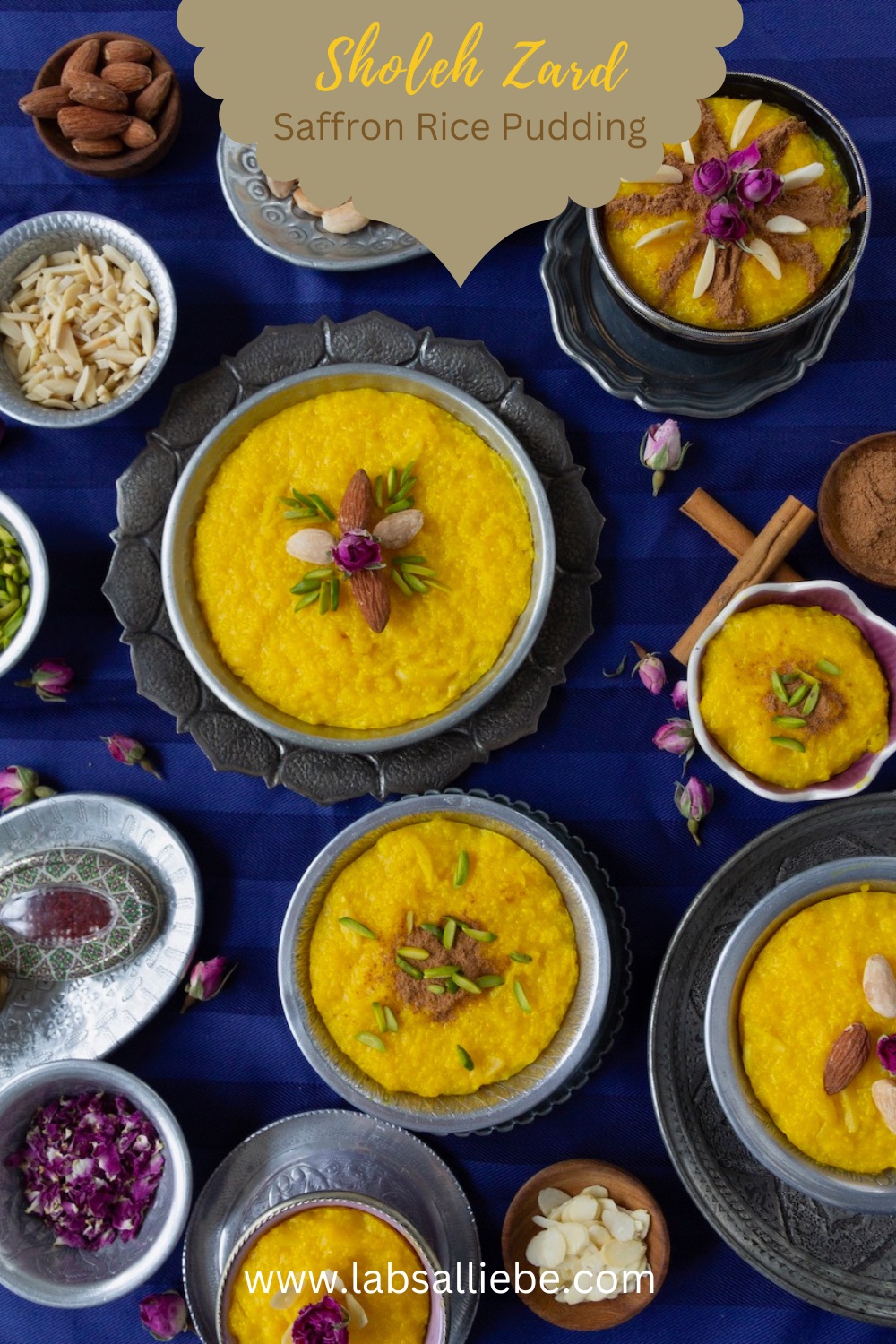 Sholeh Zard – Persian Saffron Rice Pudding - Labsalliebe