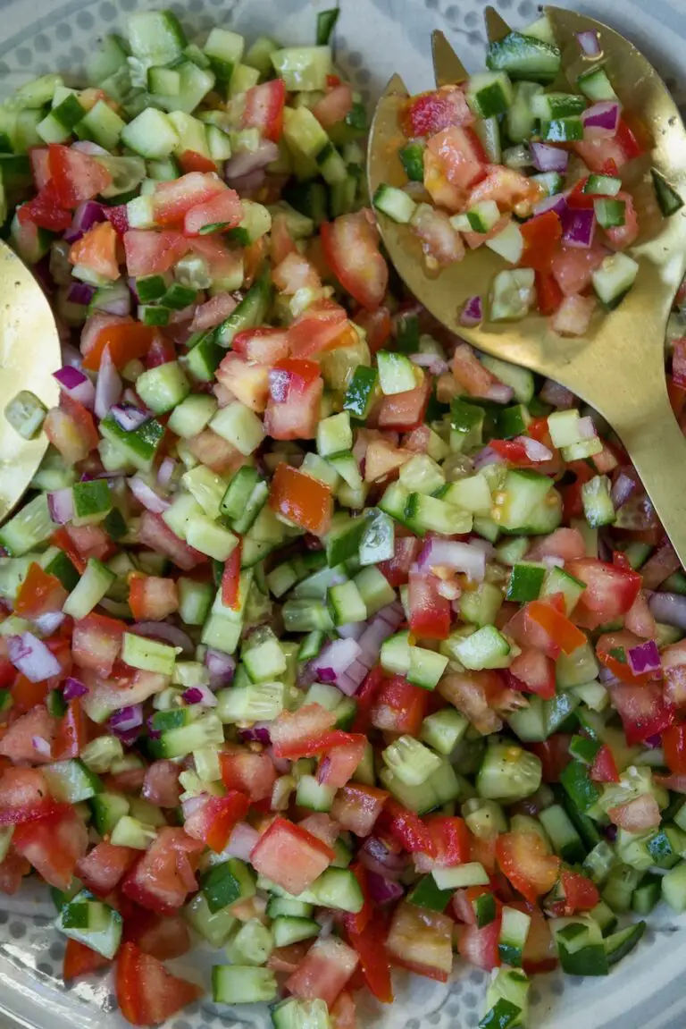 Shirazi Salad – Authentic Persian Recipe with 3 Dressing Options ...