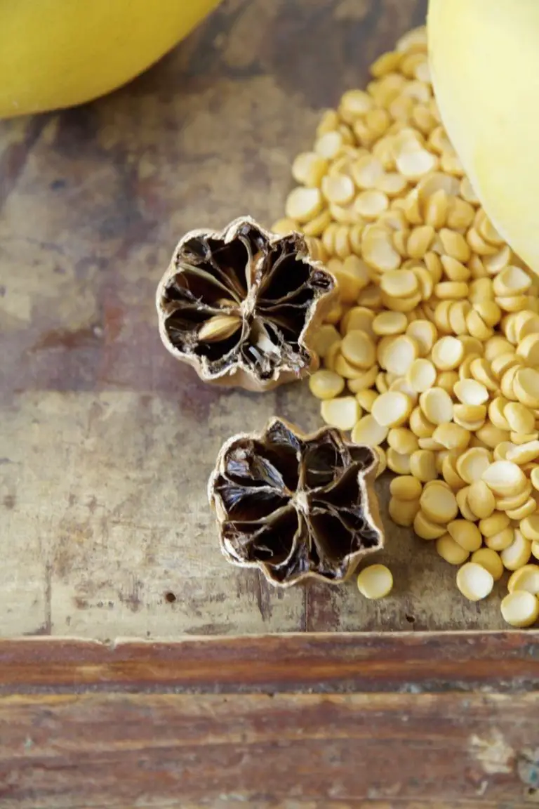 Khoresht-e Beh - Persisches Lamm-Quitten-Ragout mit Spalterbsen und ...