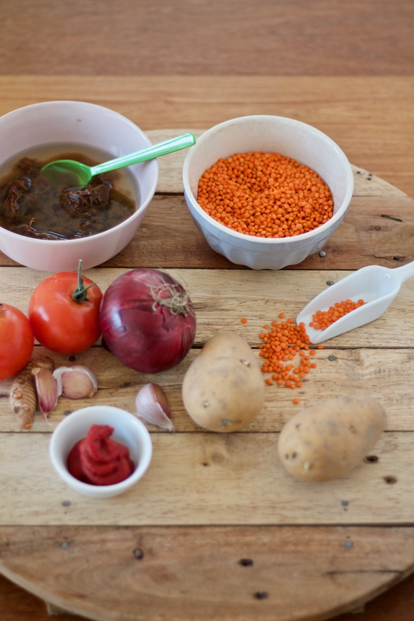 Dal Adas - Rotes Linsen Dal mit Tamarindenmark دال عدس - Labsalliebe