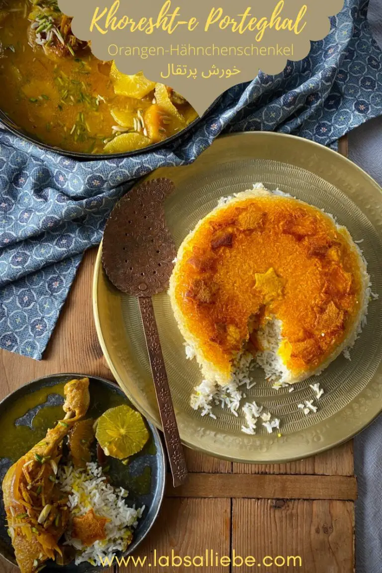 Khoresht-e Porteghal - Orangen-Hähnchenschenkel خورش پرتقال - Labsalliebe